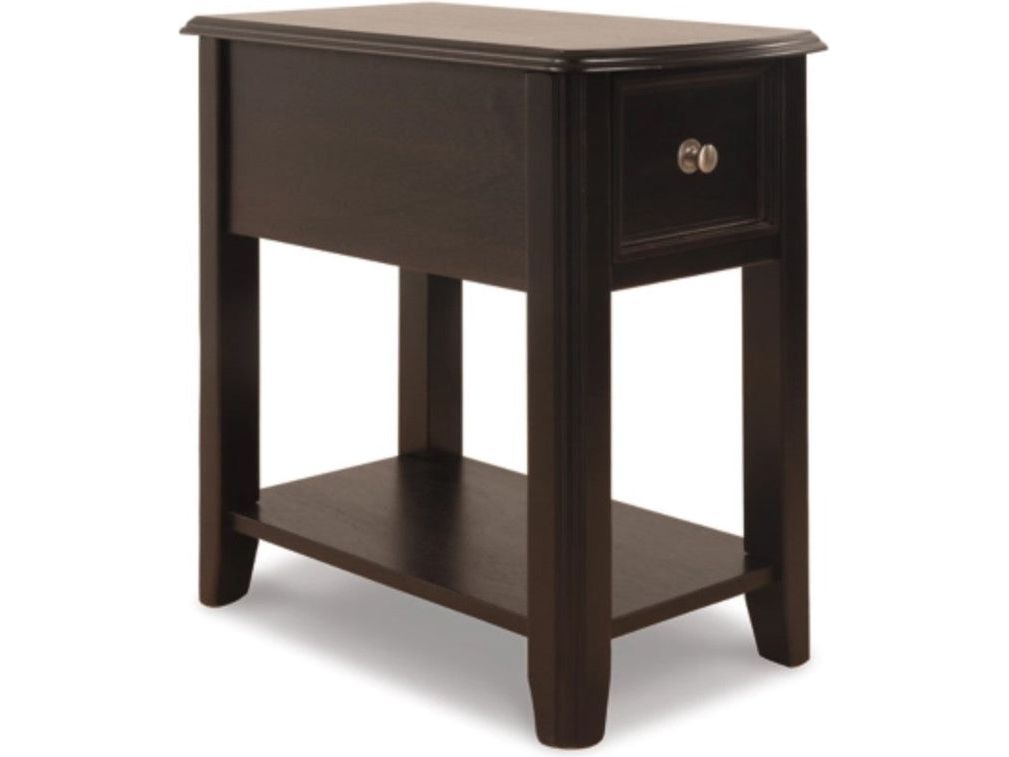 Breegin Chair Side End Table - Nearly Black T007-371